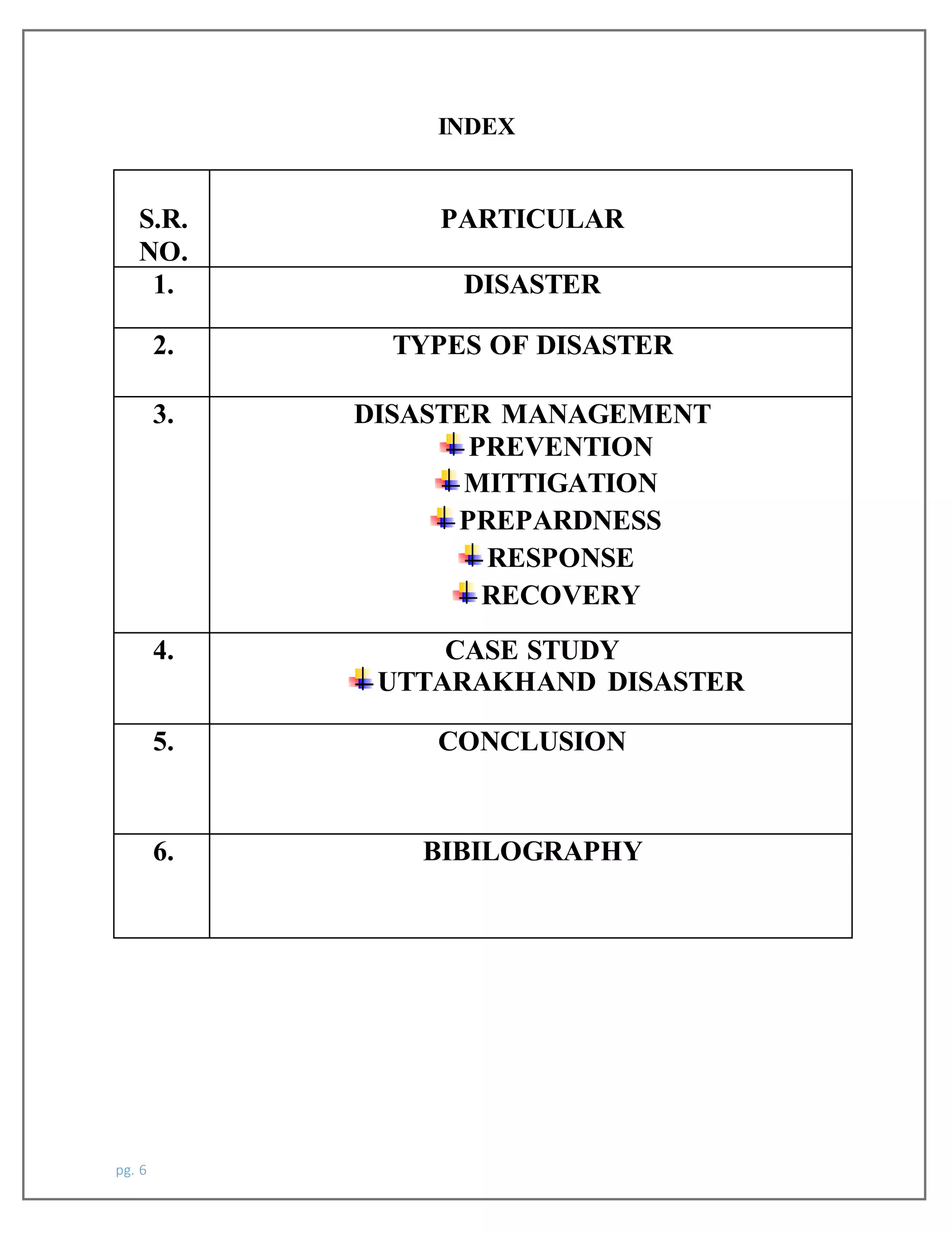 Disaster Management Process with Case Study | DOCX