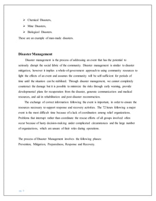 Disaster Management Process with Case Study | DOCX