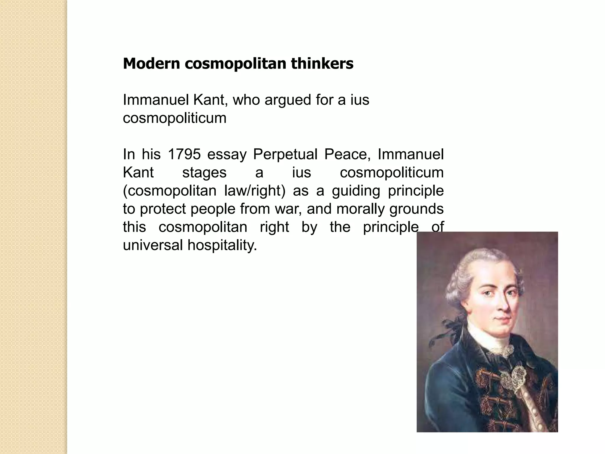 Cosmopolitanism | PPTX