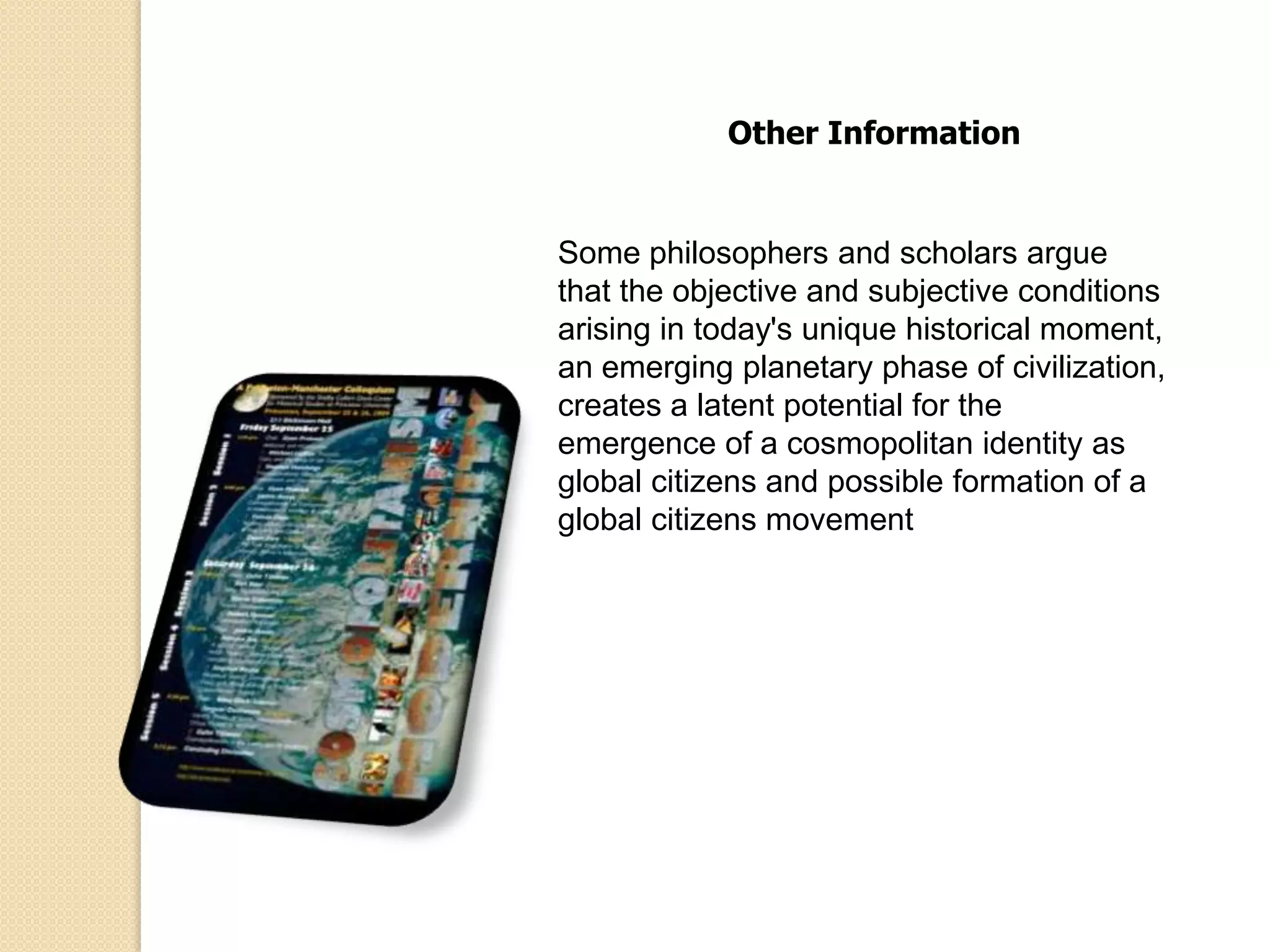 Cosmopolitanism | PPTX