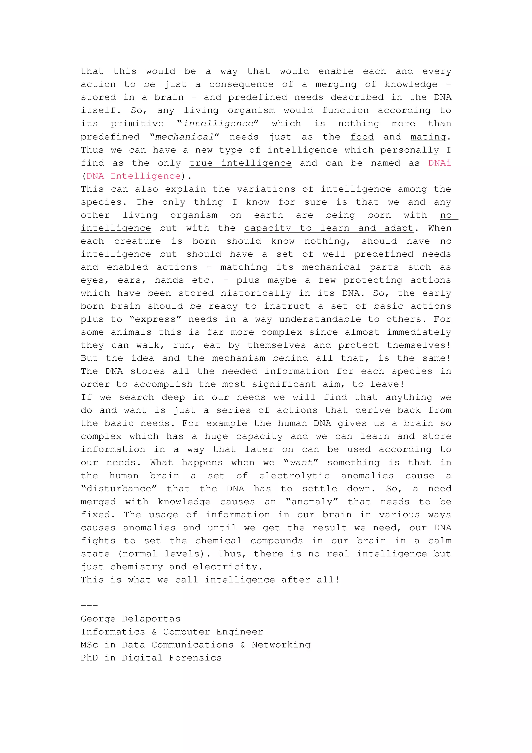 COSMOS - DNAi | PDF | Free Download