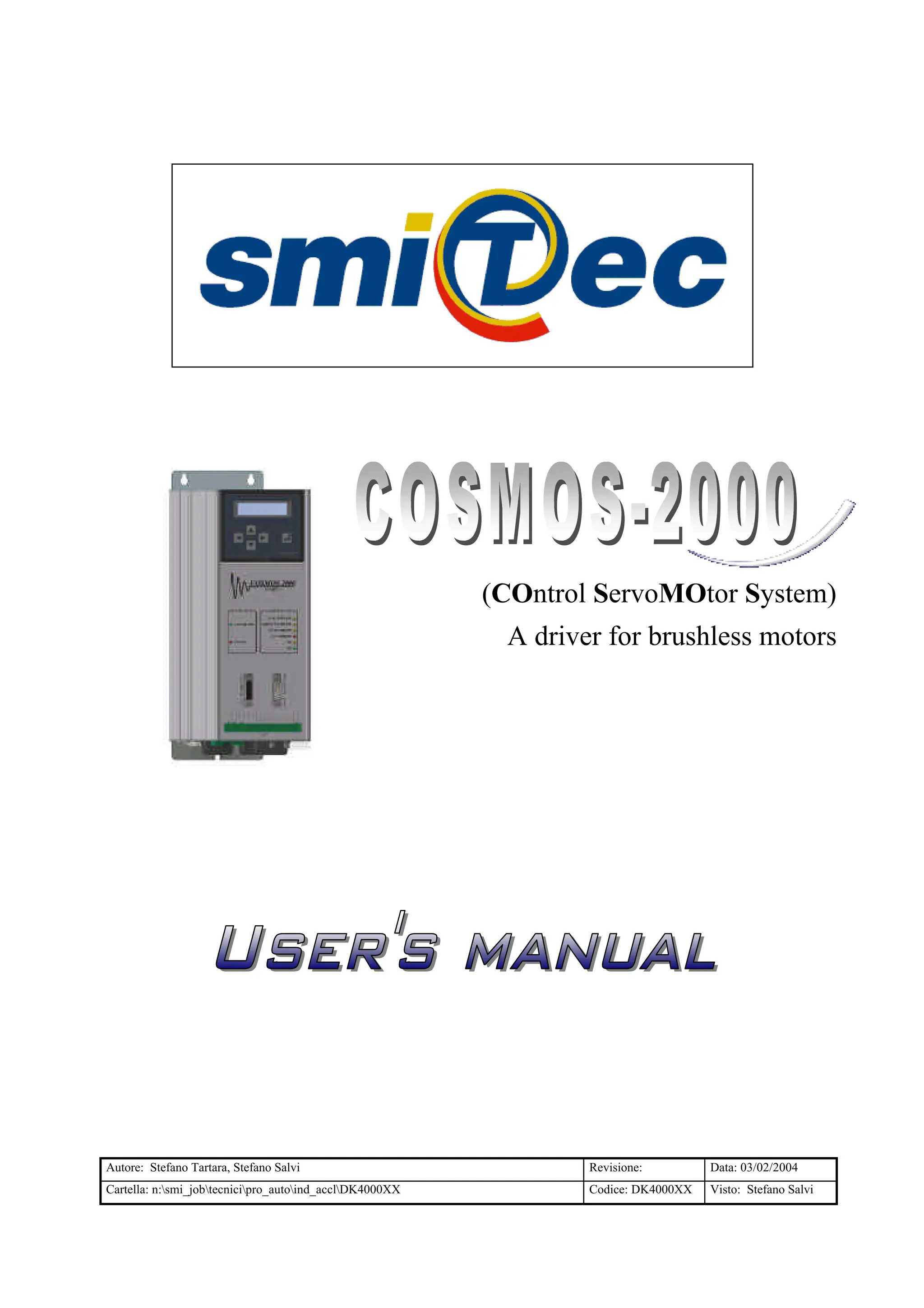 COSMOS-2000_UK.pdf controlador de motores passo a passo | PDF