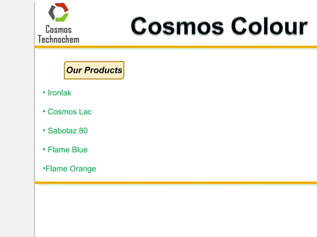 Cosmos colour | PPT