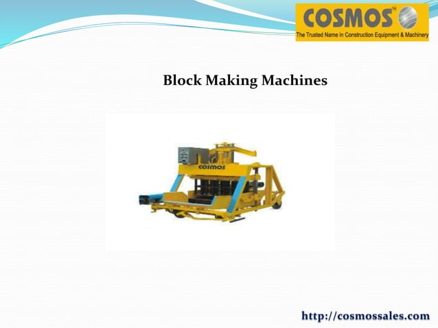 cosmos construction machinery and equipments|Cosmos Construction | PPT