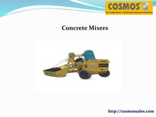 cosmos construction machinery and equipments|Cosmos Construction | PPT