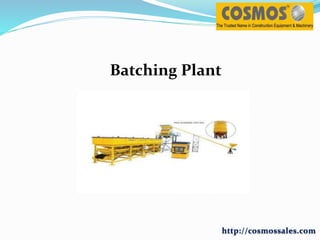 cosmos construction machinery and equipments|Cosmos Construction | PPT