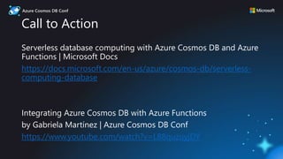 Cosmos DB Conf - Cosmos DB + Azure Functions .pptx