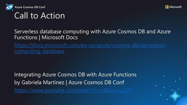 Cosmos DB Conf - Cosmos DB + Azure Functions .pptx