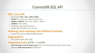 CosmosDB for IoT Scenarios | PDF | Cloud Computing | Internet