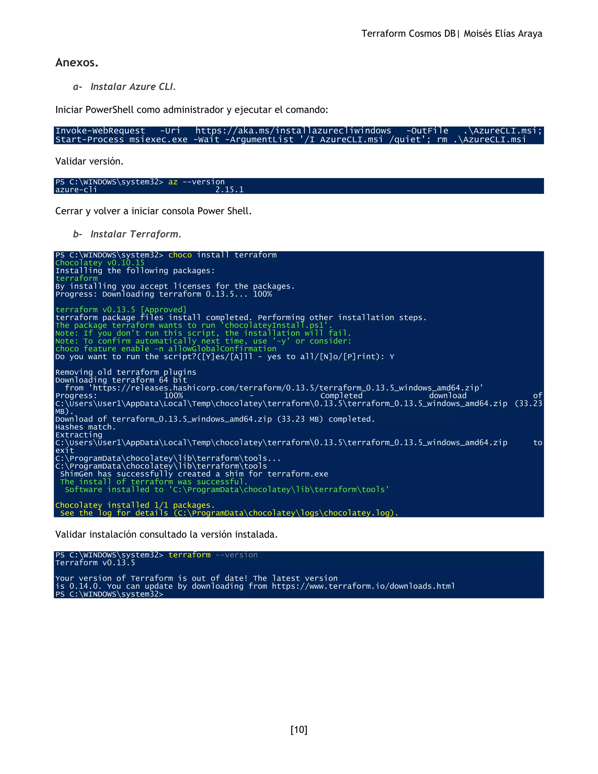 Terraform Cosmos DB | PDF