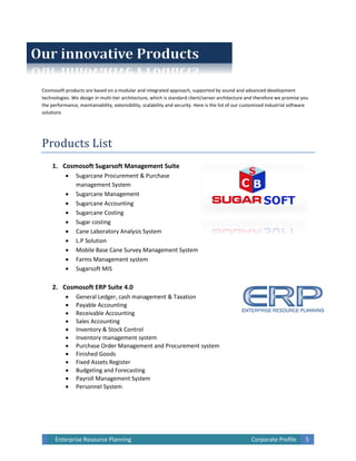 Cosmosoft ERP suite 4.0 | PDF