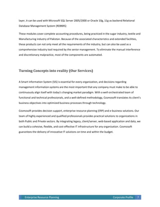 Cosmosoft ERP suite 4.0 | PDF