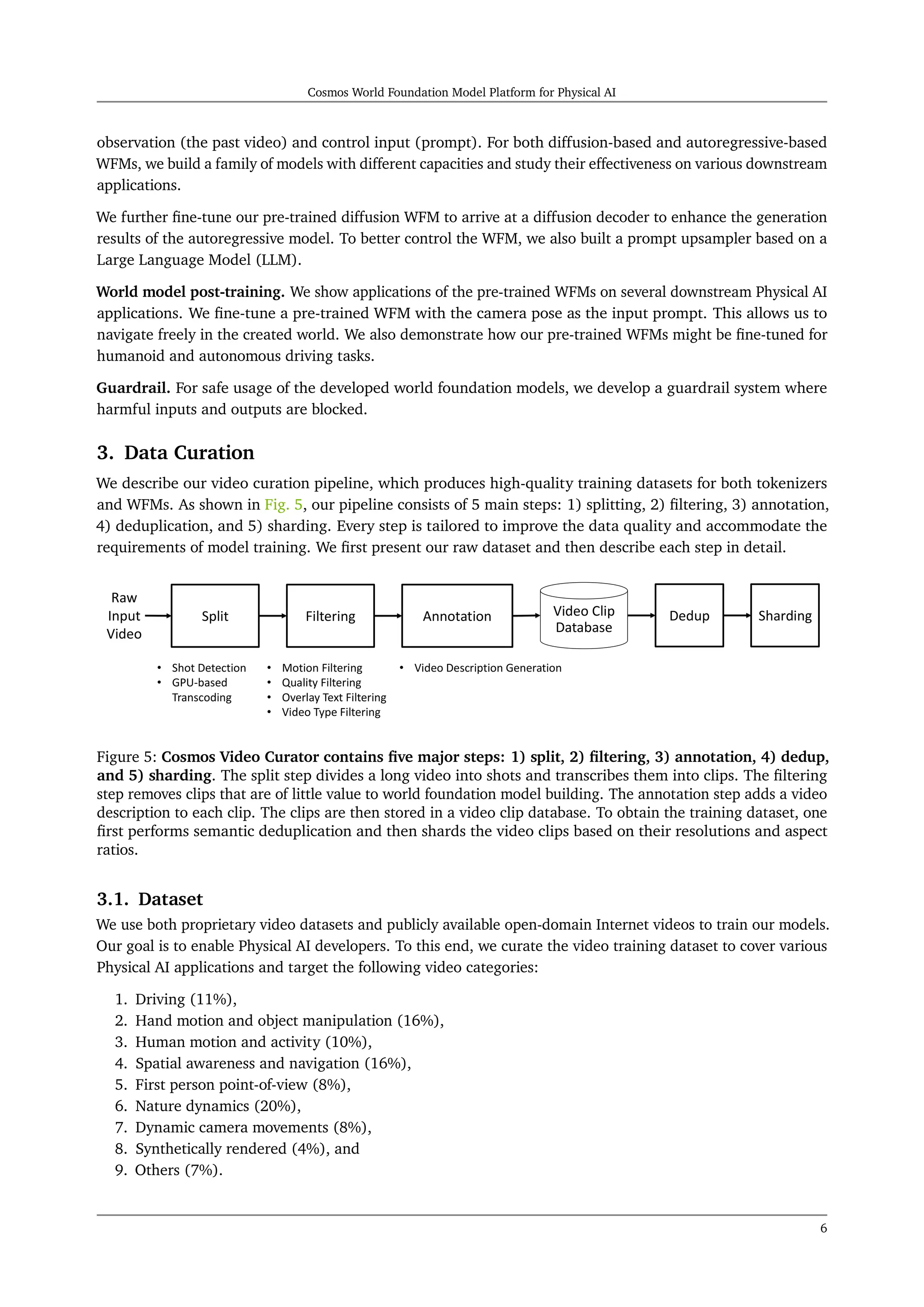 Cosmos World Foundation Model Platform for Physical AI | PDF