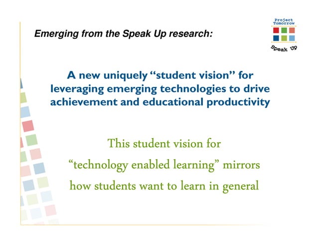 Introducing the New Student Vision for Enabled, Empowered and Engaged Learning | PPT