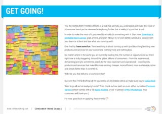 Cosnumer trend canvas prezentation | PDF