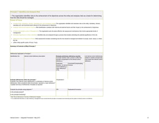 Illustrative Tools for Assessing Effectiveness of a System of Internal ...