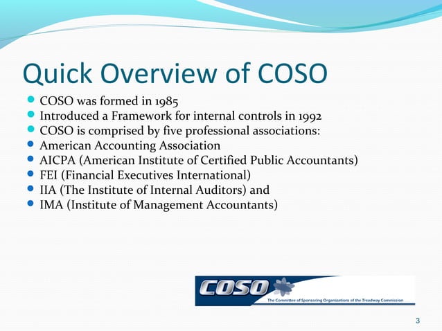 Coso Monitoring Training Final | PPT | Business Accounting & Finance ...