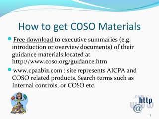 Coso Monitoring Training Final | PPT