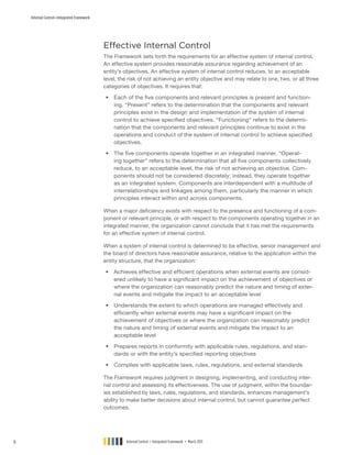 Coso 2013 icfr executive summary | PDF | Non-Profit Organizations ...