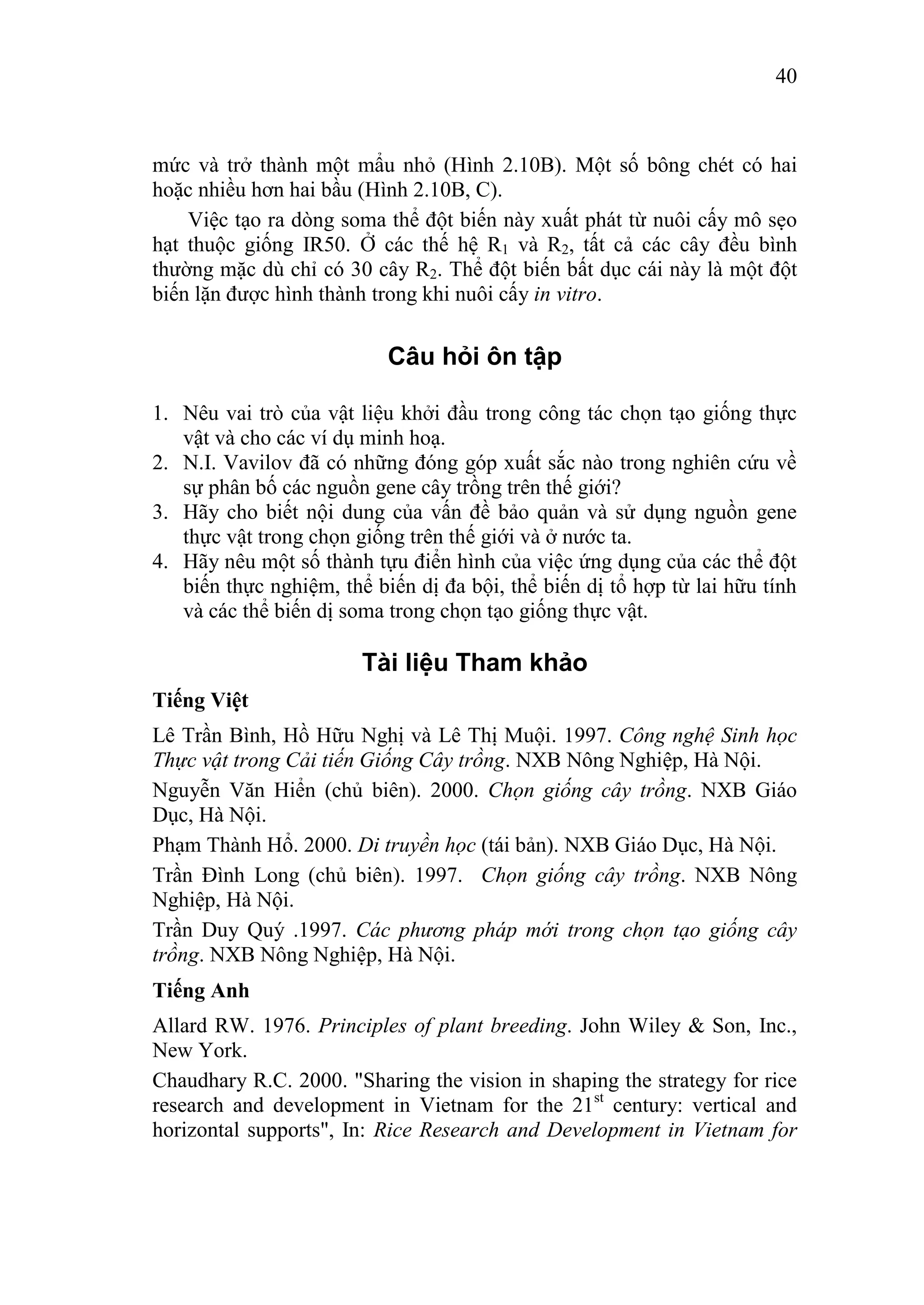 Co so di_truyen_chon_giong_thuc_vat | PDF