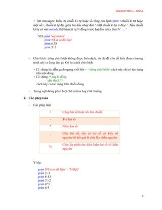 Co so du lieu t sql | PDF