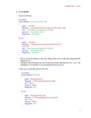 Co so du lieu t sql | PDF