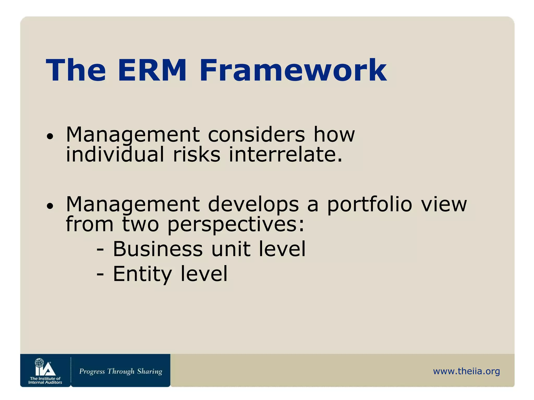 COSO ERM Framework | PPT