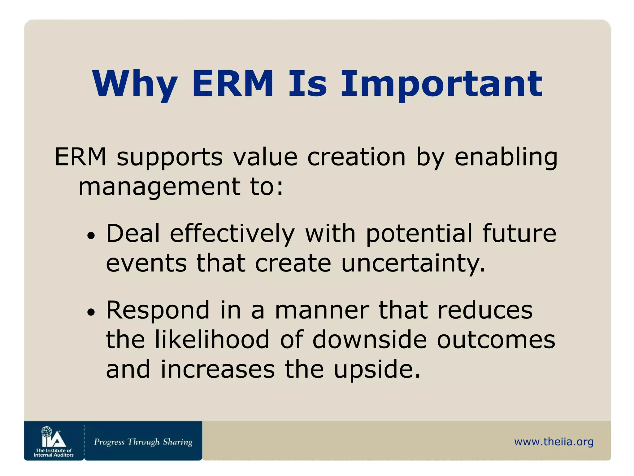 COSO ERM Framework | PPT