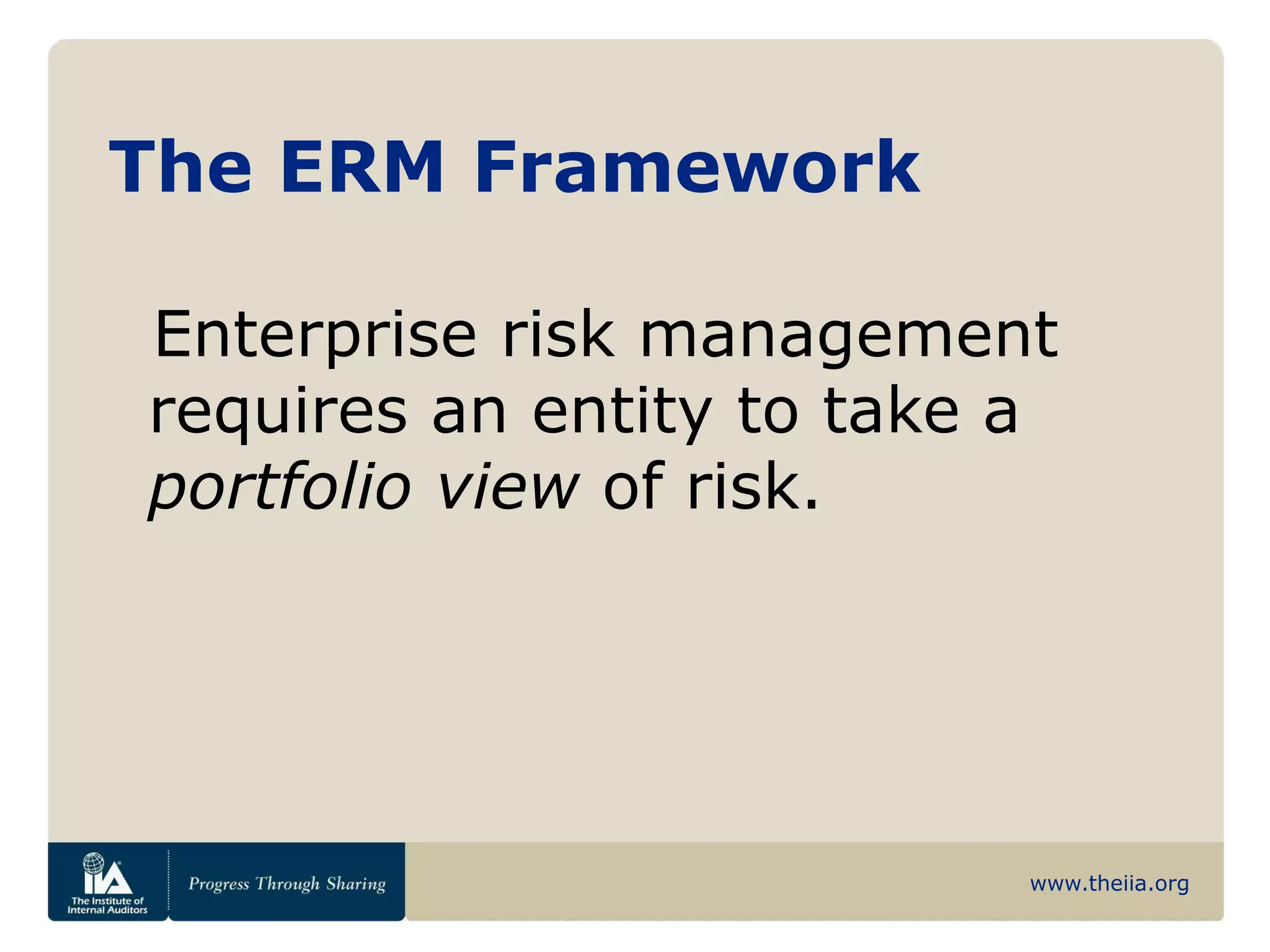 COSO ERM Framework | PPT