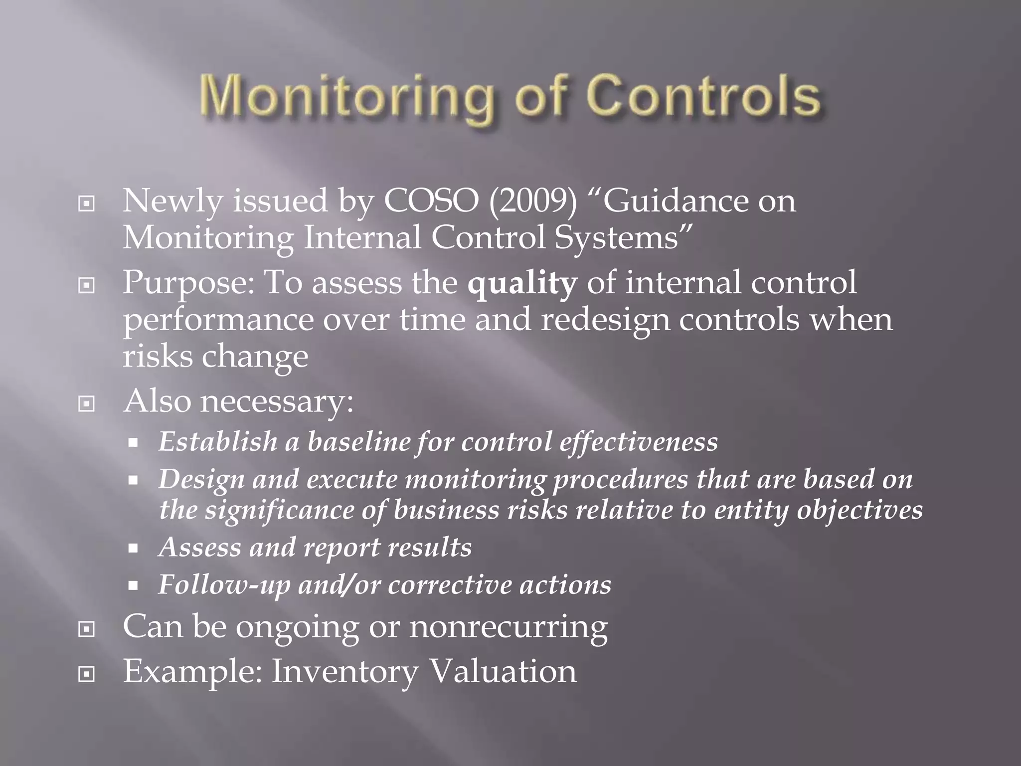 Coso framework | PPTX