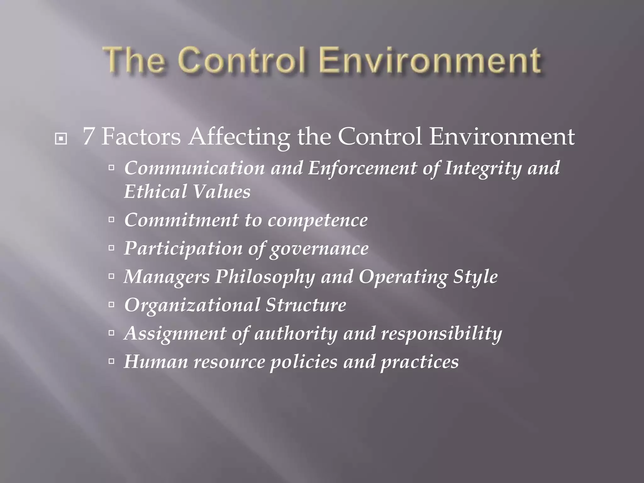 Coso framework | PPTX