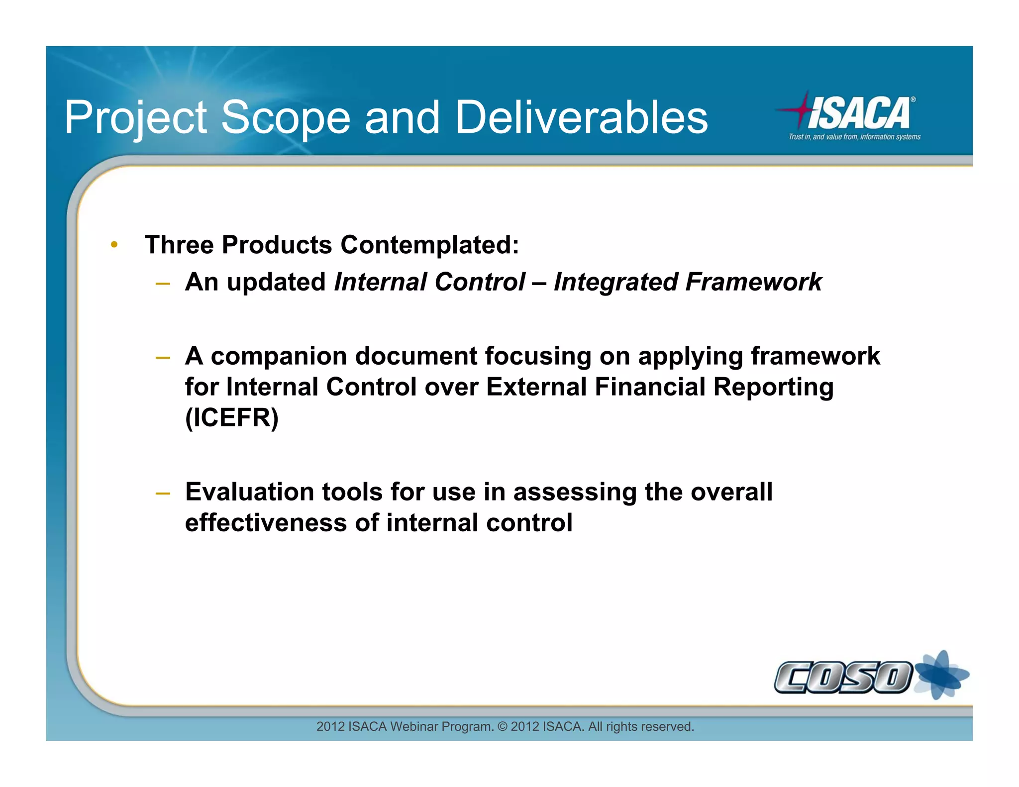 Coso Internal Control Integrated Framework | PDF