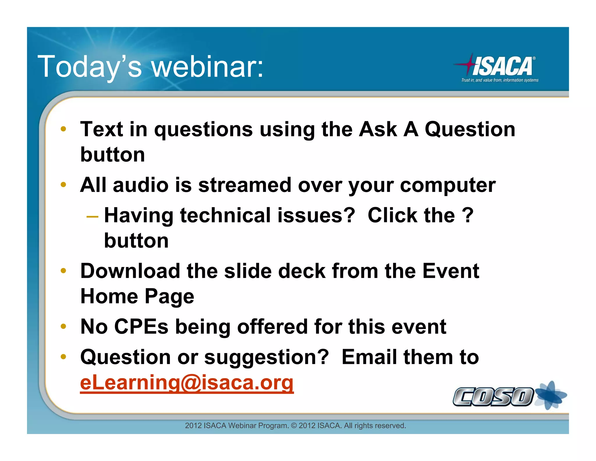 Coso Internal Control Integrated Framework | PDF