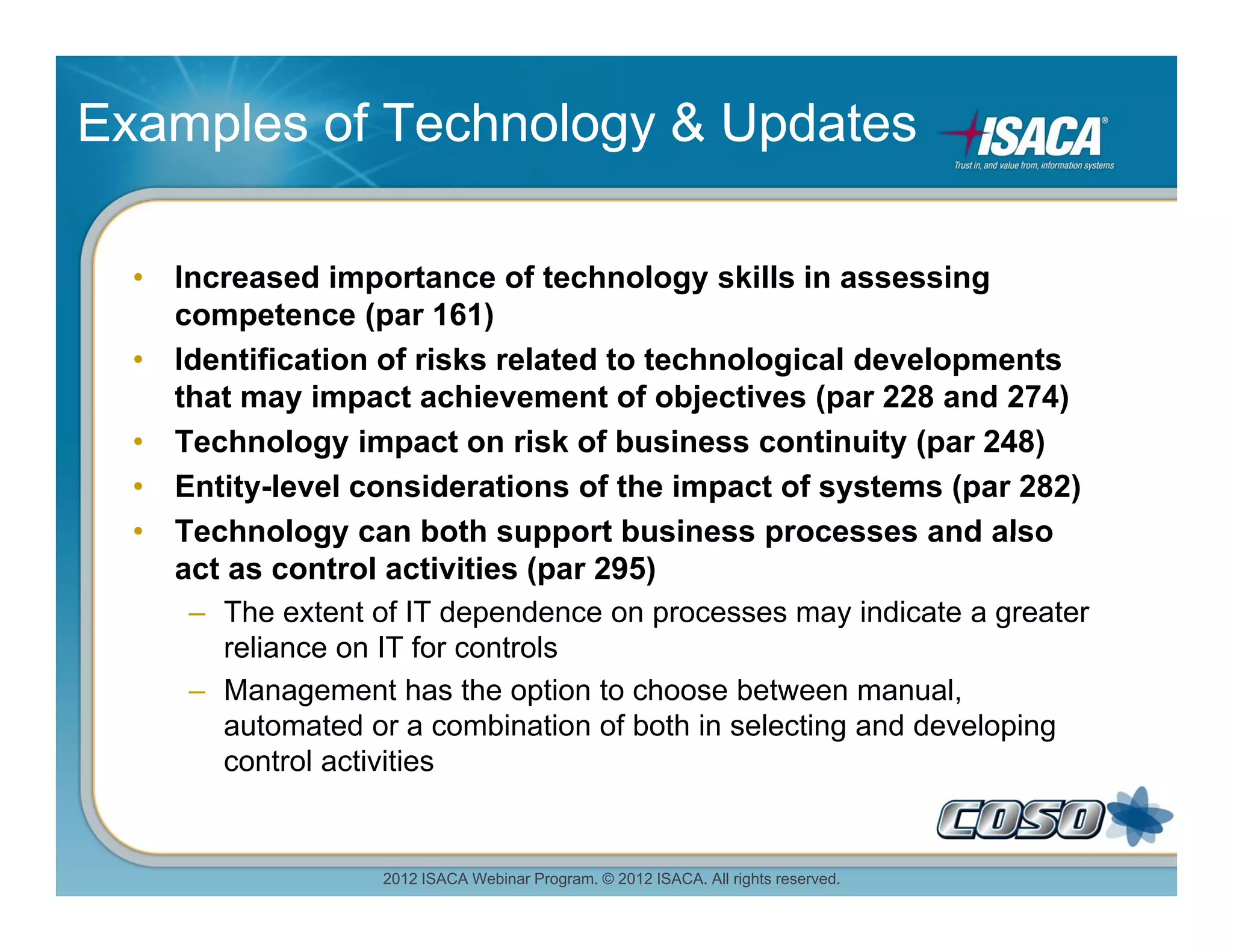 Coso Internal Control Integrated Framework | PDF | Web Conferencing ...