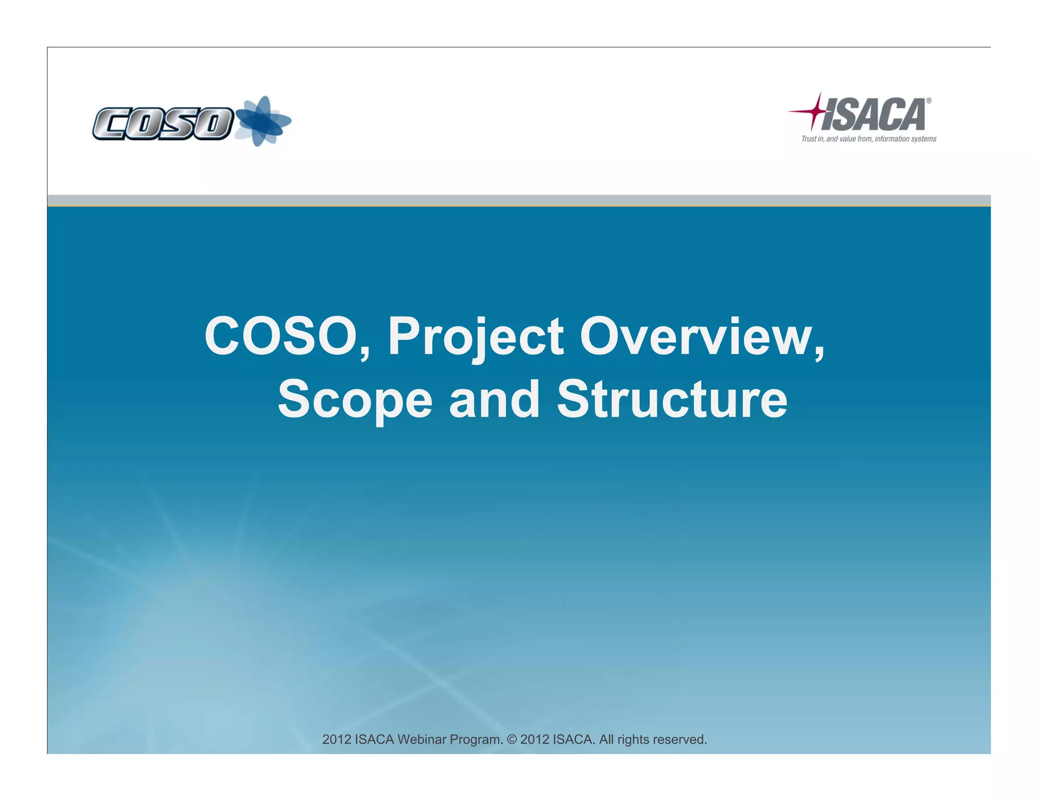 Coso Internal Control Integrated Framework | PDF
