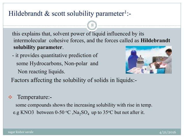 Co-solvency | PPTX | Chemistry | Science