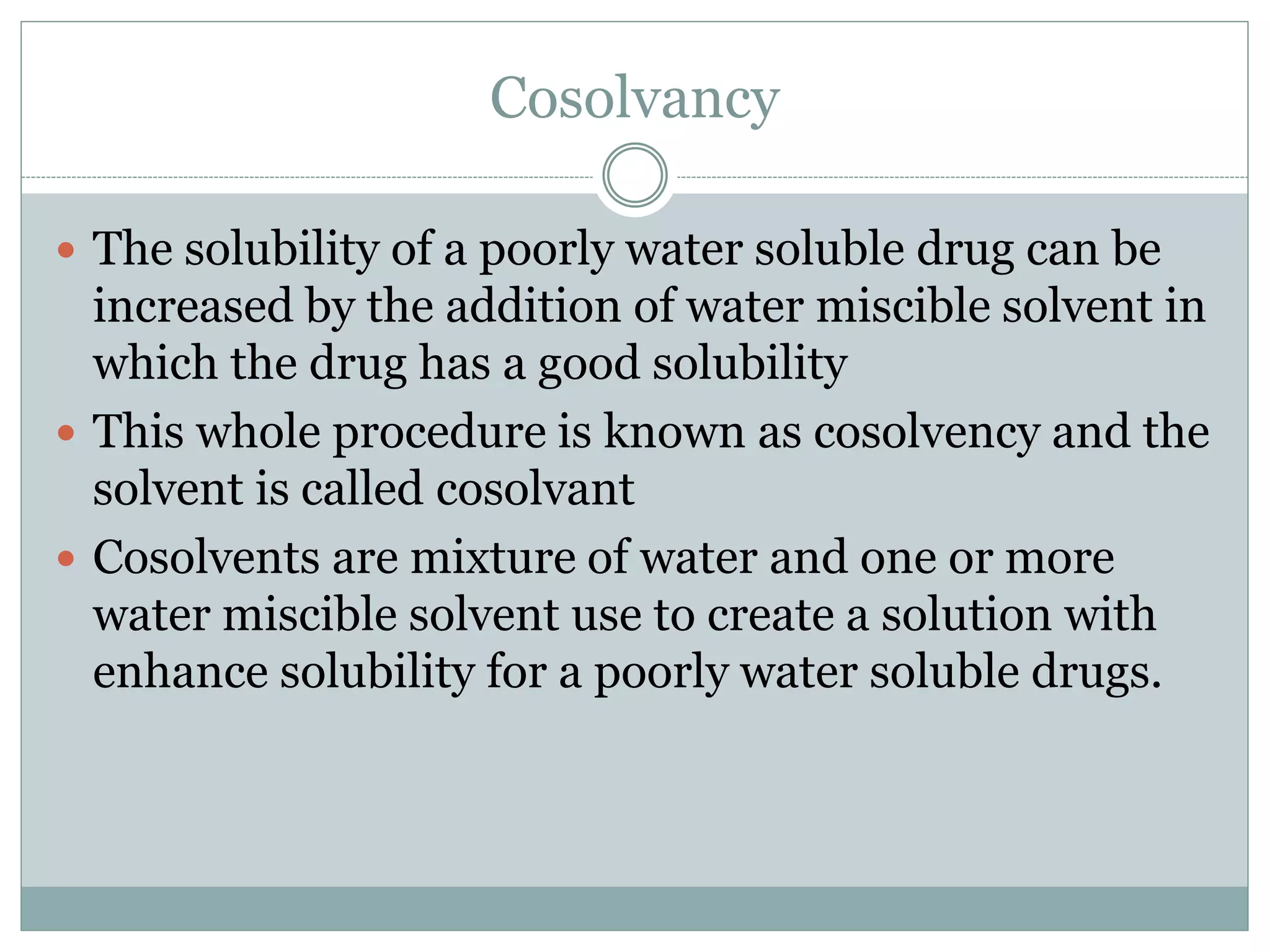 Cosolvency | PPTX