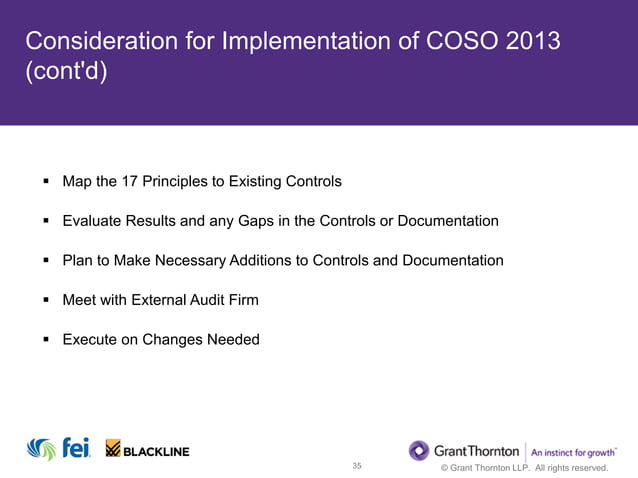 Are You Ready? Implementing COSO's Updated Internal Controls Framework | PDF | Business ...