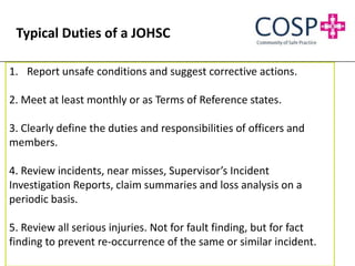 Joint Occupational Health and Safety Committee Effectiveness | PPT