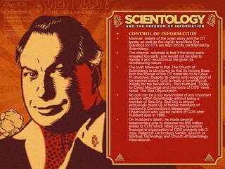 Scientology & Freedom of Information | PPT | Christianity | Religion ...