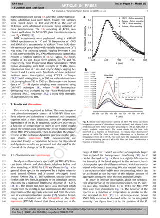 European Polymer Journal | PDF | Chemistry | Science