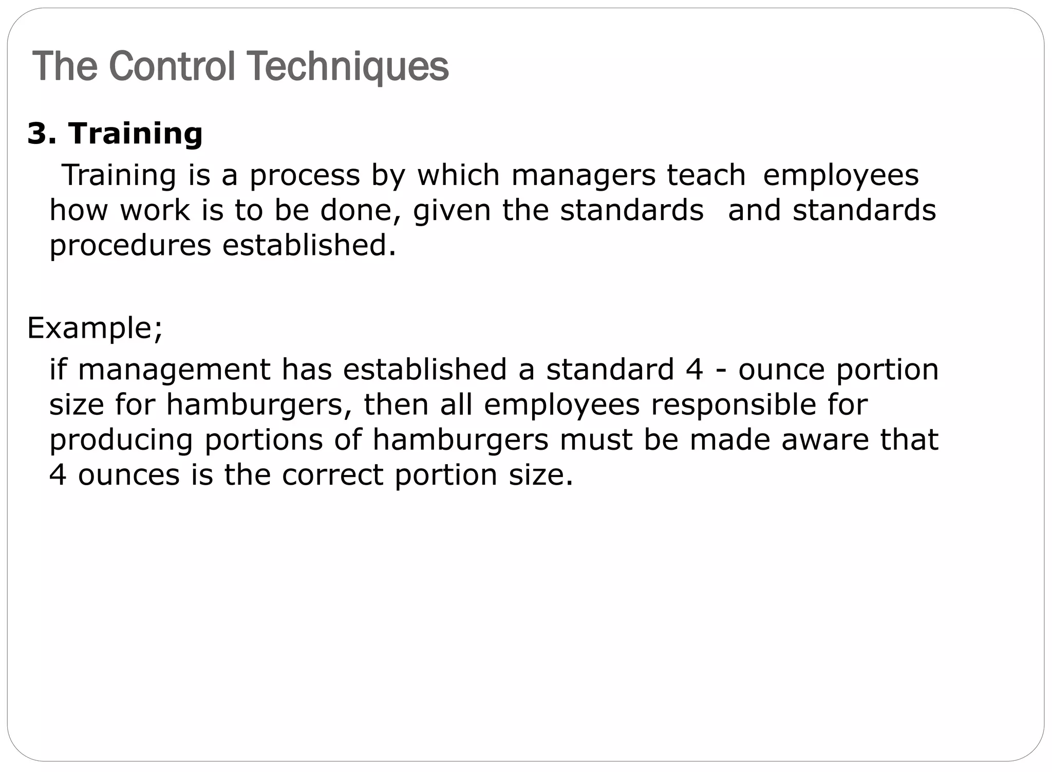 Food and Beverage Cost Control | PPT