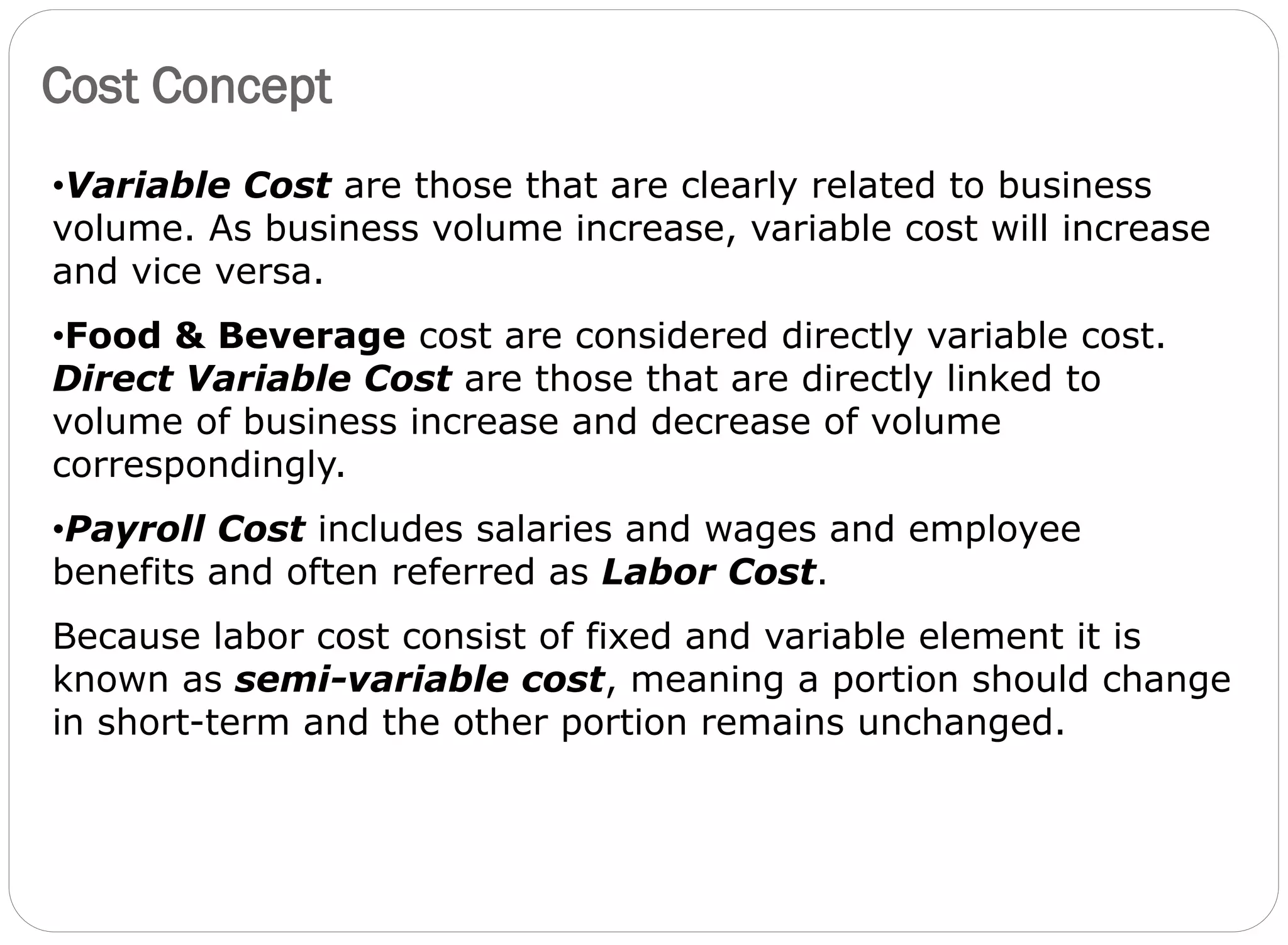 Food and Beverage Cost Control | PPT | Business Accounting & Finance | Business