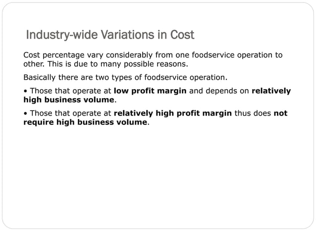 Food and Beverage Cost Control | PPT | Business Accounting & Finance ...