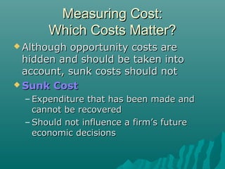 Cost ( MANAGERIAL ECONOMICS) | PPT