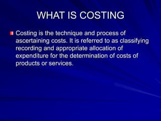 Cost accounting | PPT