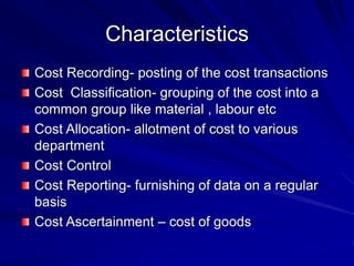 Cost accounting | PPT