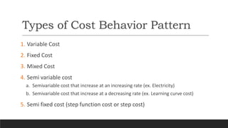 Cost-Behavior-1-3.pptx | Mechanical and Industrial Engineering Industry ...