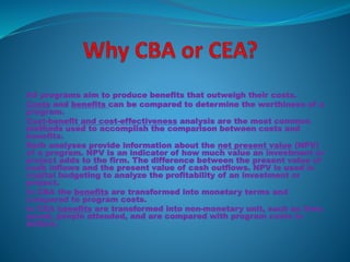 Cost benefit analysis | PPTX