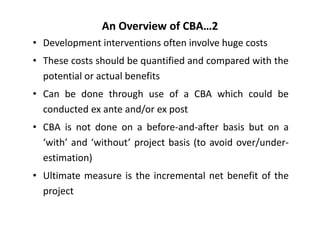 Cost benefit analysis | PPT